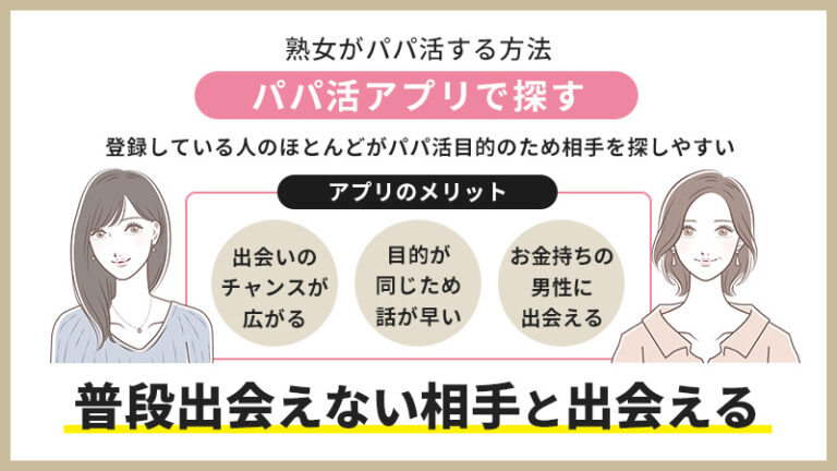 パパ活する50代熟女におすすめなアプリ13選！お手当相場や稼ぐためのポイントは？ - 【公式】ギャラ飲みサービスaima | 登録数圧倒的No1